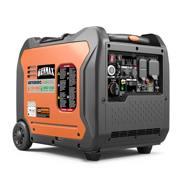 GM7250iEDC 7250 Watt Dual Fuel Inverter Generator with CO Detect – GENMAX
