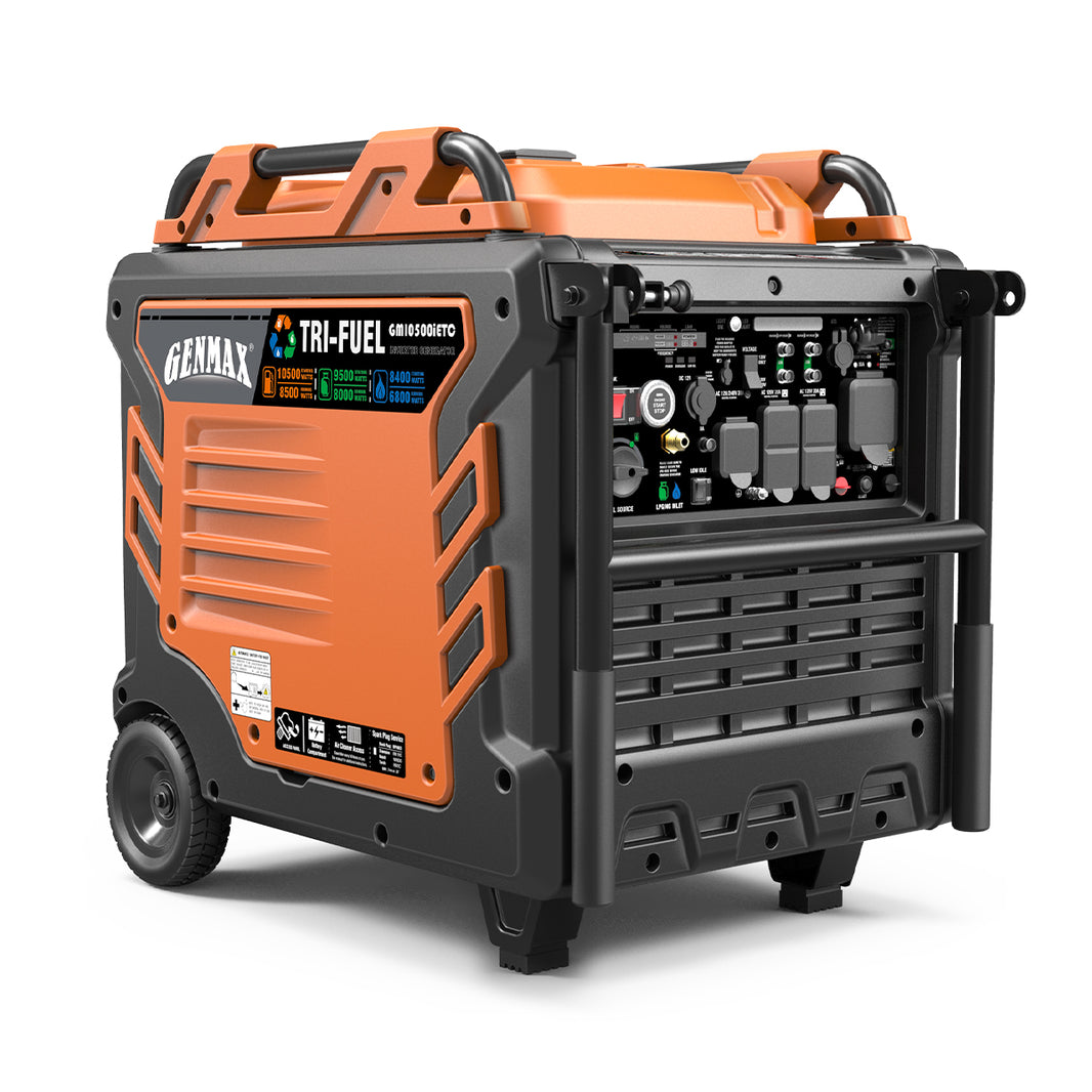 GM10500iETC Tri-Fuel Inverter Generator – GENMAX