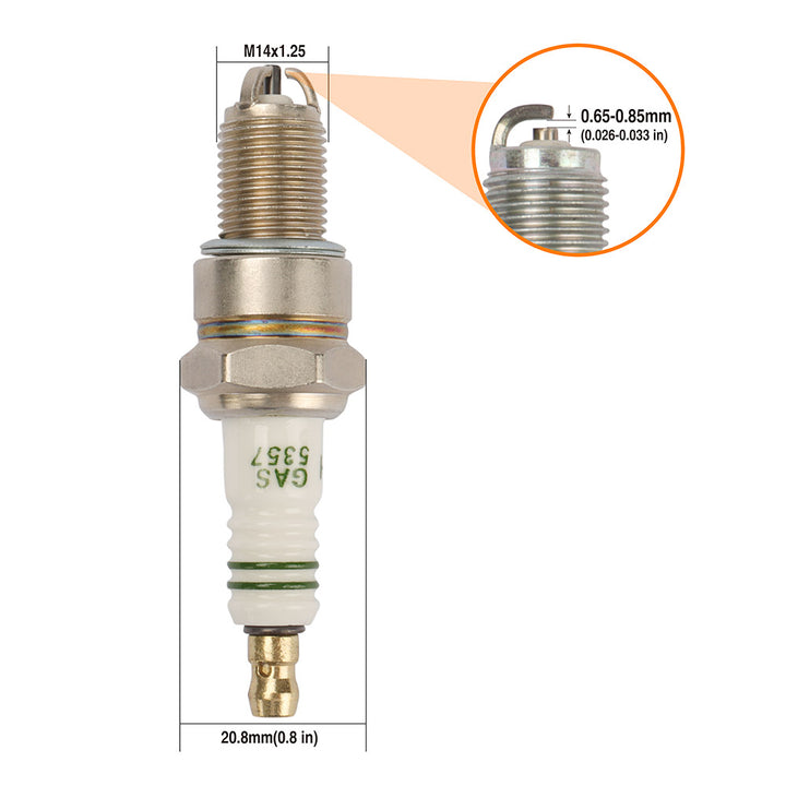 GAS 5357 SPARK PLUG Replace for GENMAX Dual Fuel Generator GM12000ED